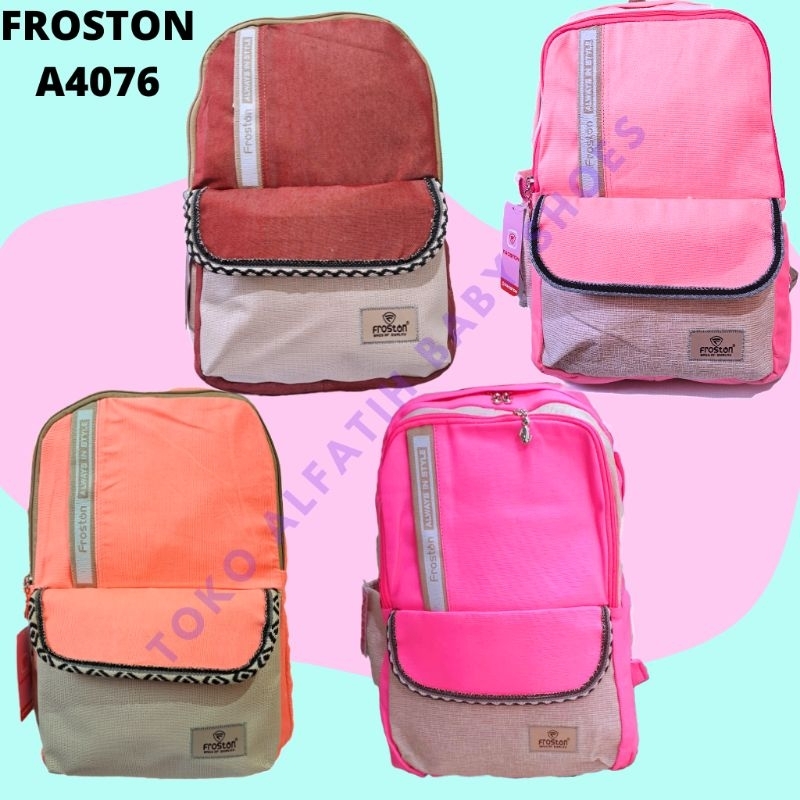 Jual FROSTON A4076 tas ransel sekolah SMP SMA KOLIAH dan KERJA | Shopee ...