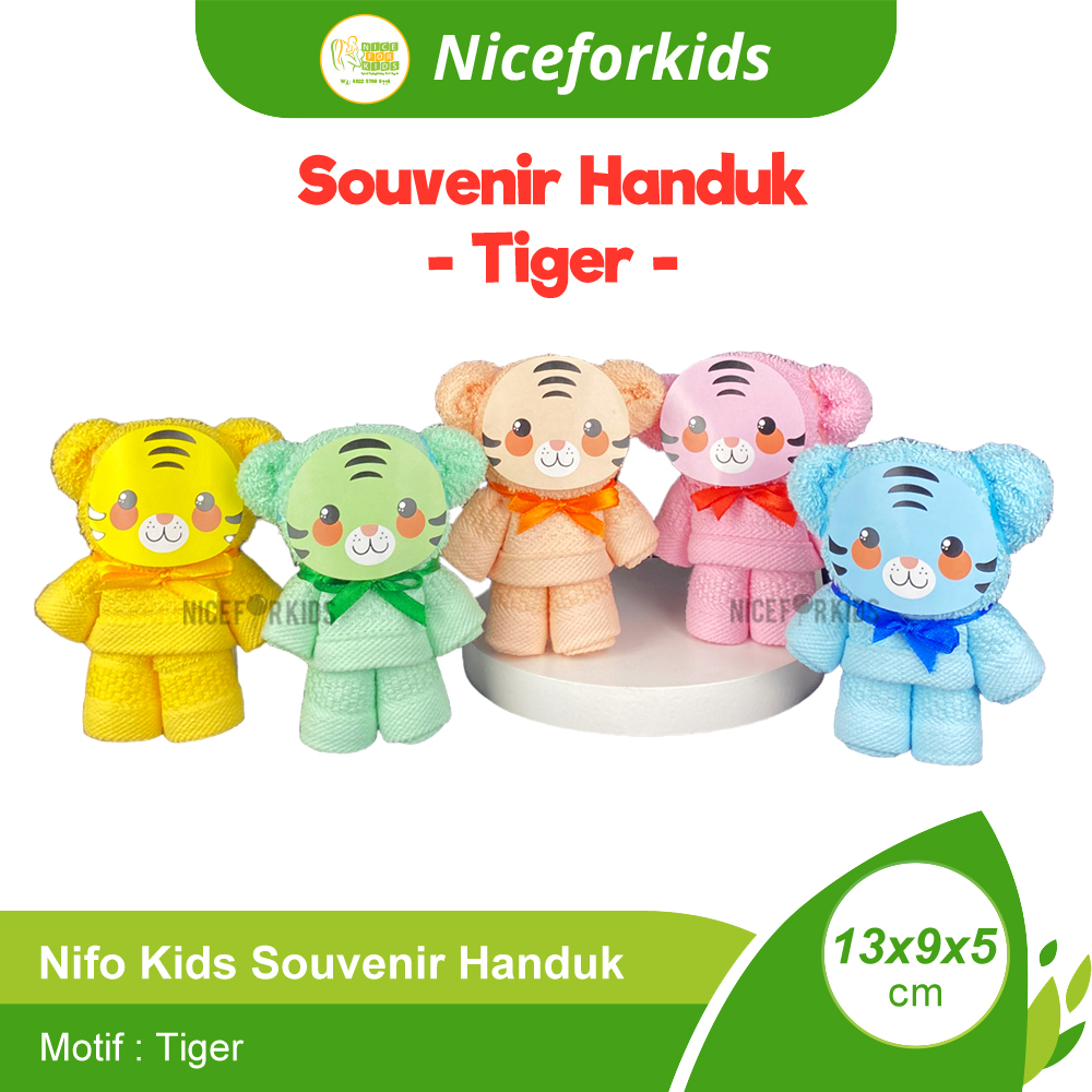 Jual Souvenir Handuk Boneka Harimau Macan Lucu Nifo Kids Tiger Towel ...