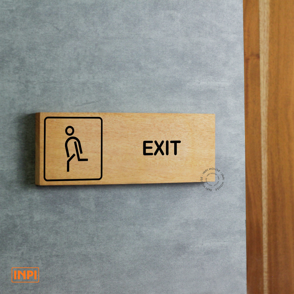 Jual exit signage - papan tanda pintu keluar - wall sign - exit ...