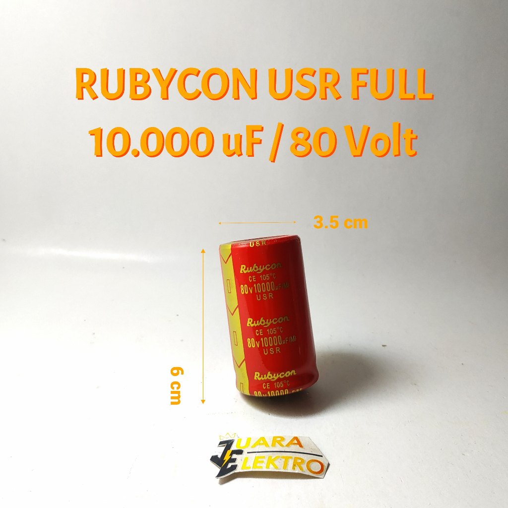 Jual Elco 10000uF 80v Rubycon Merah USR Full | Shopee Indonesia