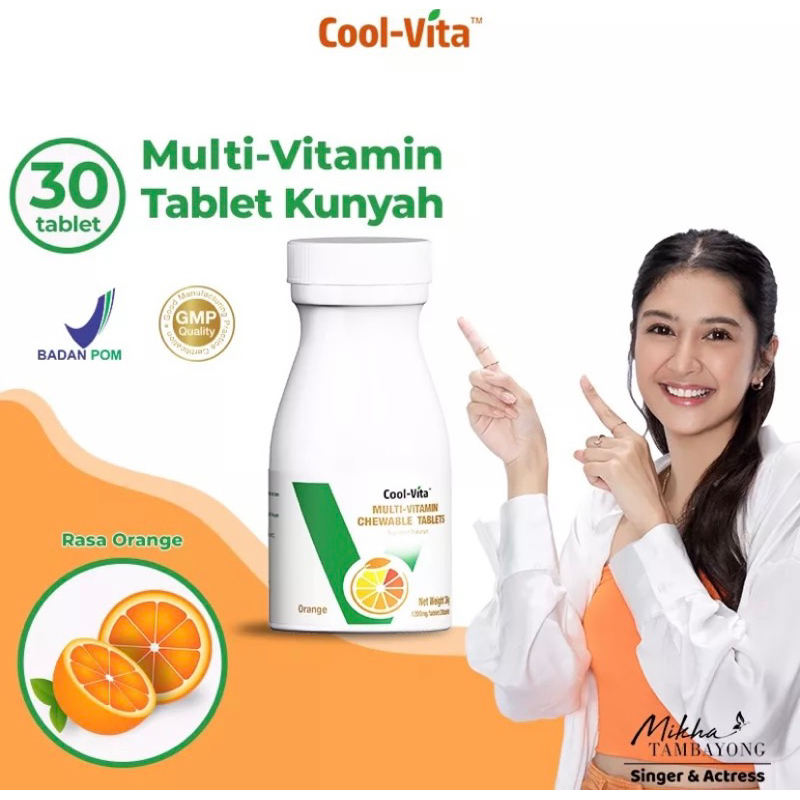 Jual [New] Coolvita Cool Vita Multivitamin Chewable Tablets Orange ...