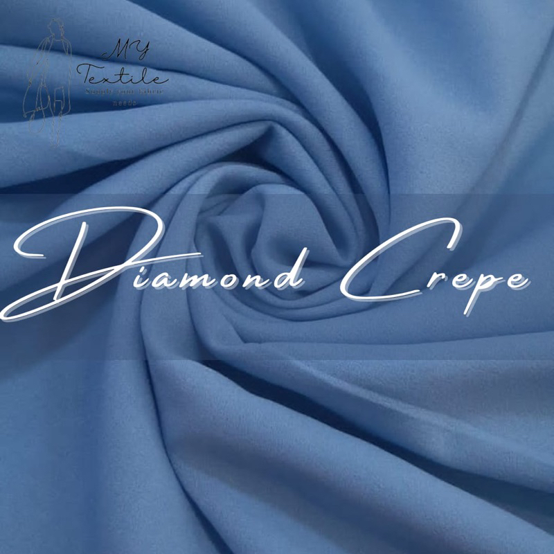 Jual KAIN DIAMOND CREPE / DIAMOND ITALIANO GEORGETTE / DIAMOND ITALIANO ...