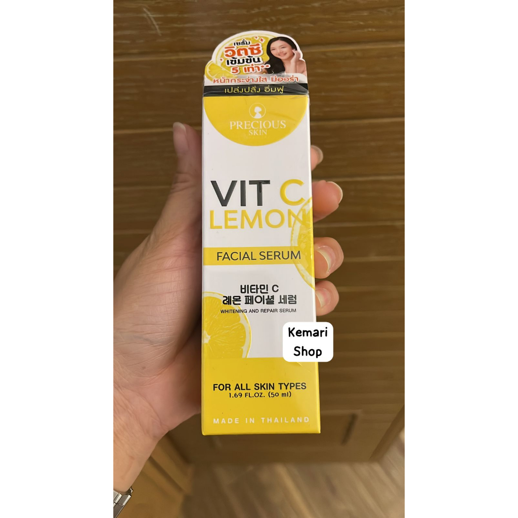 Jual PRECIOUS SKIN VIT C LEMON FACIAL SERUM ORIGINAL THAILAND / SERUM ...