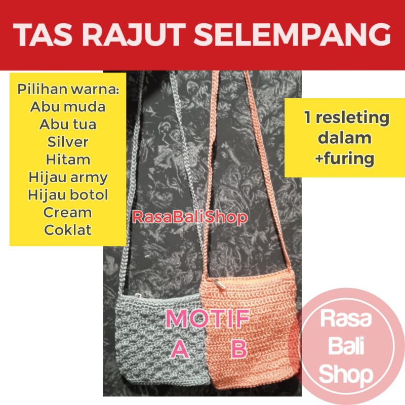 Jual Tas Selempang Wanita, Tas Selempang Rajut, Tas Rajut Wanita, Tas ...