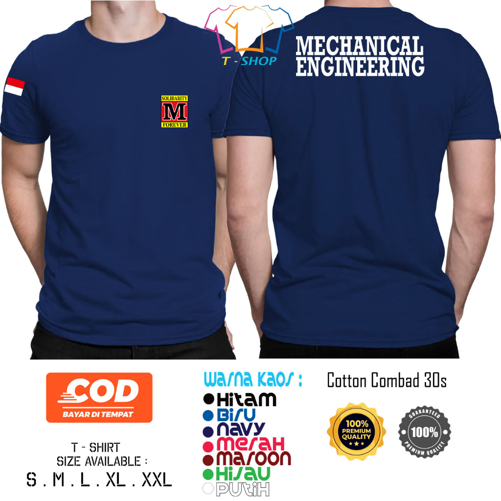 Jual Kaos Teknik Mesin M solver- Mechanical Engineering Baju Distro ...