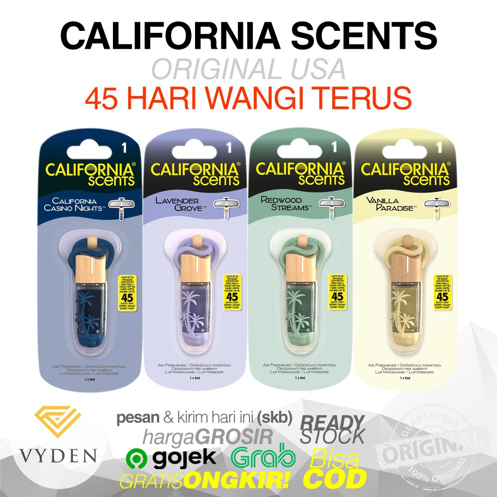 Jual Parfum Mobil California Scents Hanging Vial Pengharum Pewangi ...