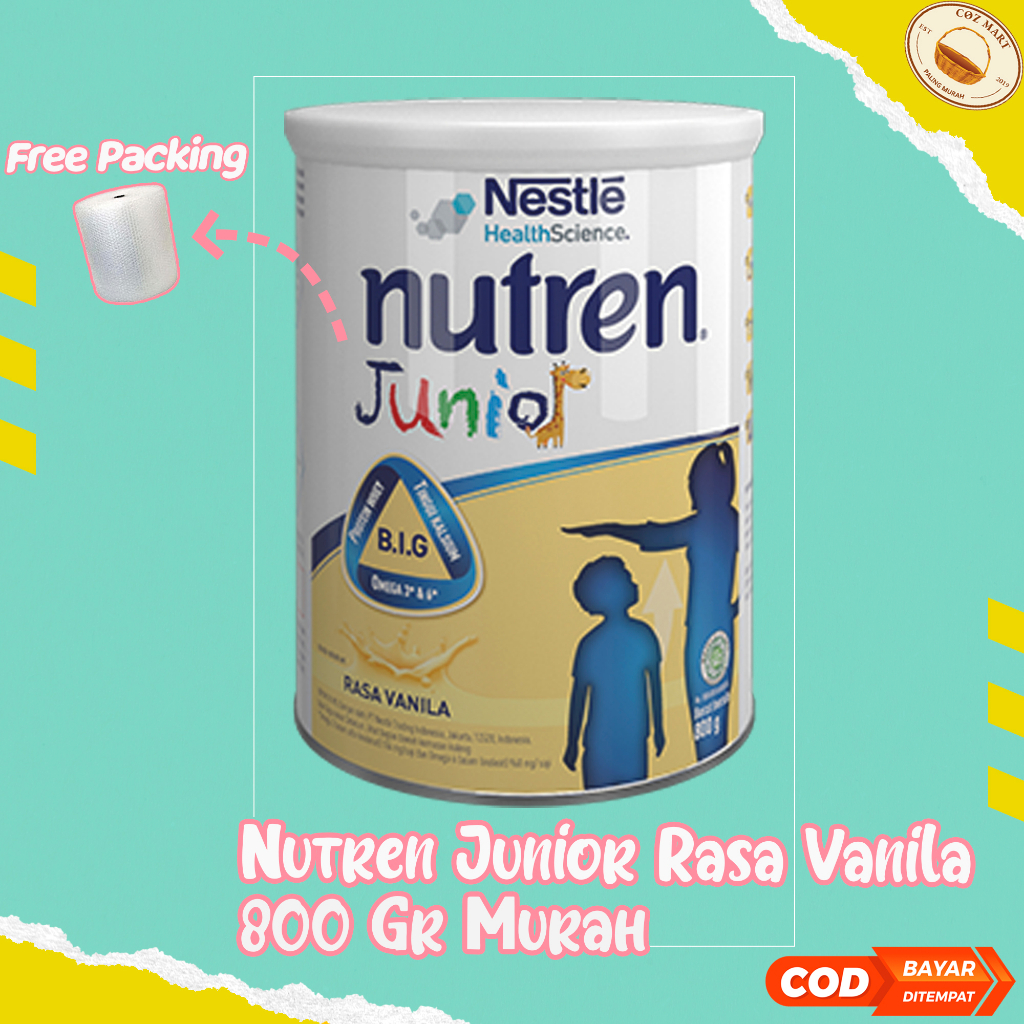 Jual NESTLE Nutren Junior Susu Pertumbuhan Vanila 1-10 tahun Kaleng ...