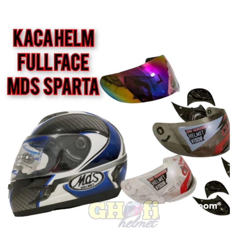 Jual KACA HELM FULL FACE MDS SPARTA | Shopee Indonesia