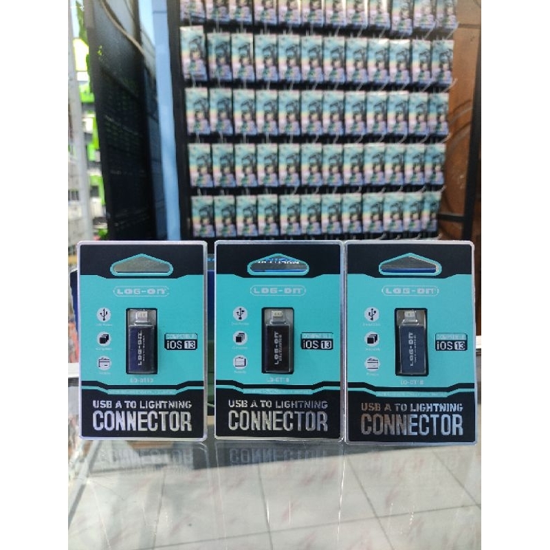 Jual LOG ON OTG LIGHTNING CONNECTOR LO-OT10 / otg iphone non kabel log ...