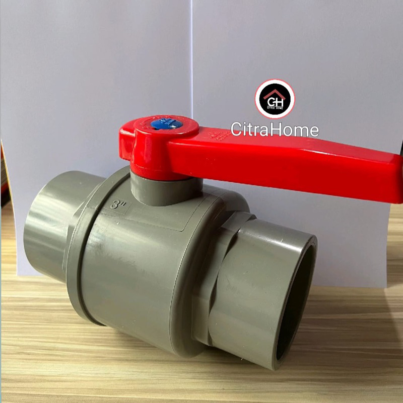 Jual Ball Valve PVC 3” KDJ Made in Taiwan | Shopee Indonesia