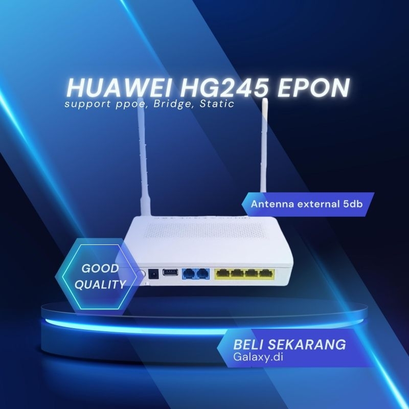 Jual MODEM BARU EPON/GPON HUAWEI HG8245H ADAPTOR DAN BOX |COCOK UNTK FTTH |BISA PPOE DAN VLAN ...