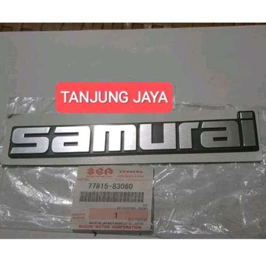 Jual TJ - Emblem tulisan samurai suzuki jimny katana asli sgp | Shopee Indonesia