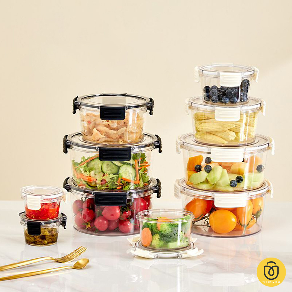 Jual Lunch Box Bulat Tempat Penyimpanan Makanan Non Sekat Kedap Udara ...