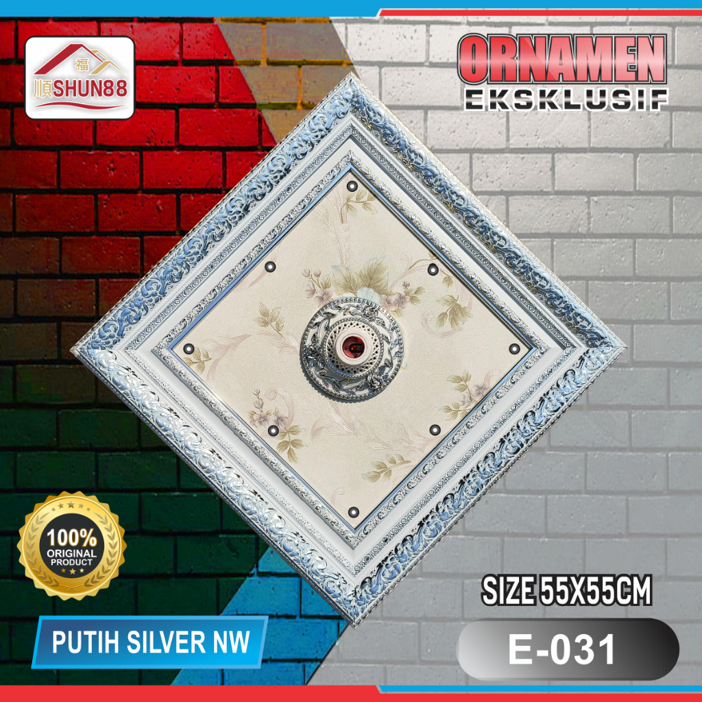 Jual Ornamen Lampu PVC / Ornamen Plafon PVC / Fitting Lampu / Rumah ...