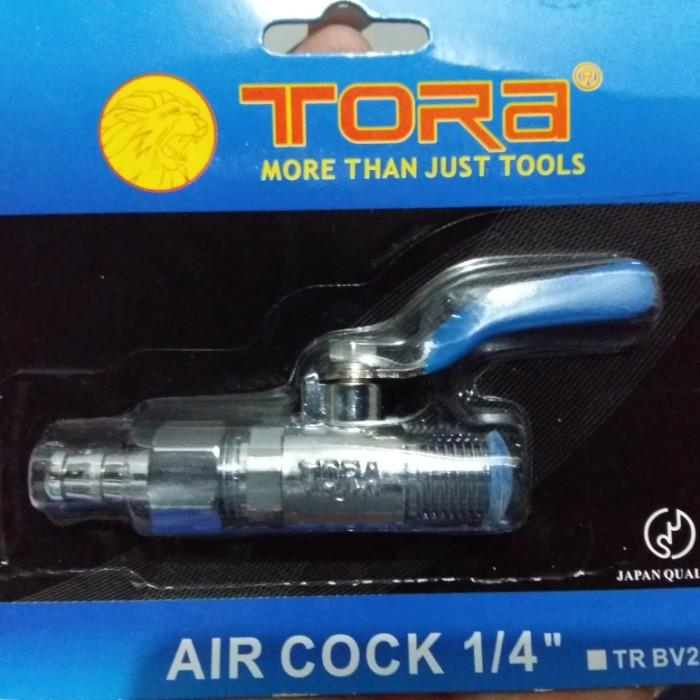 Jual AIR COCK / KRAN ANGIN KOMPRESOR 1/4" TORA | Shopee Indonesia