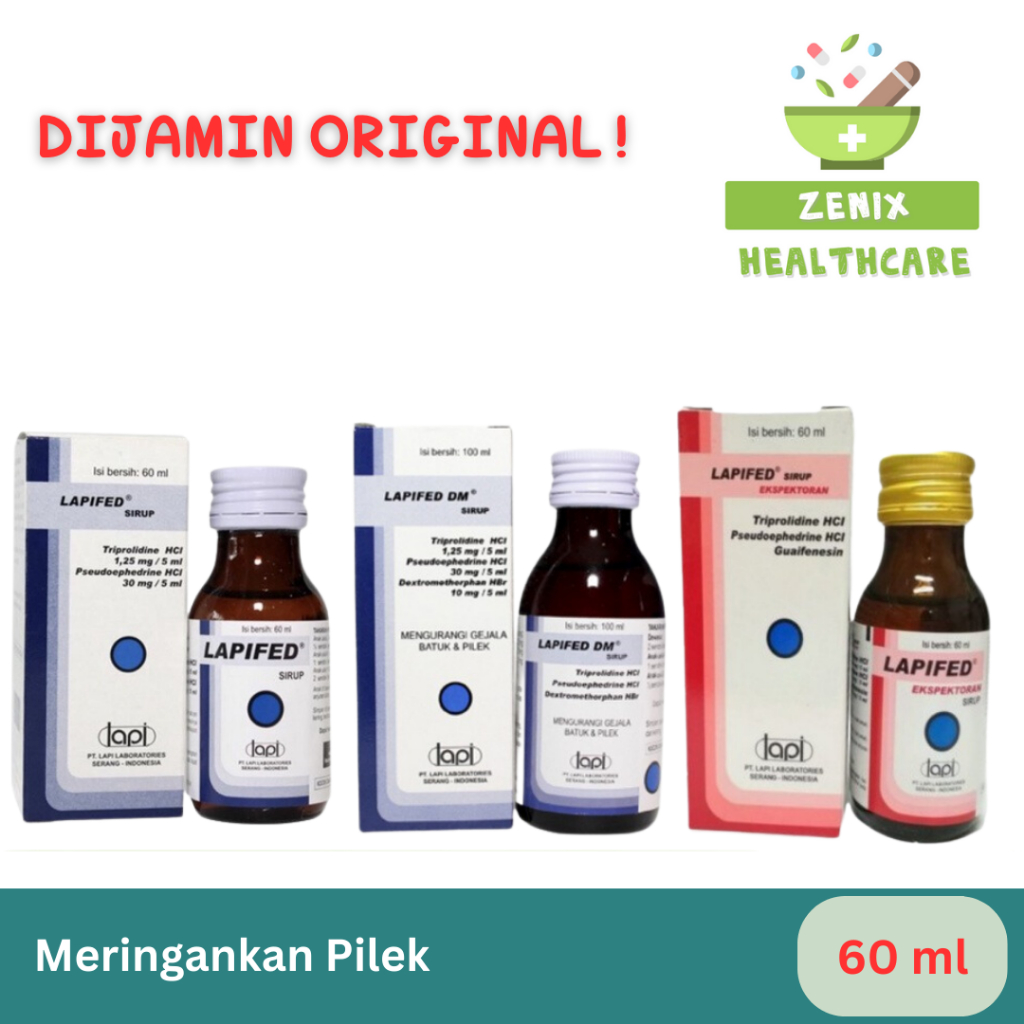 Jual Lapifed Sirup Obat batuk dan Pilek 60 ml | Shopee Indonesia