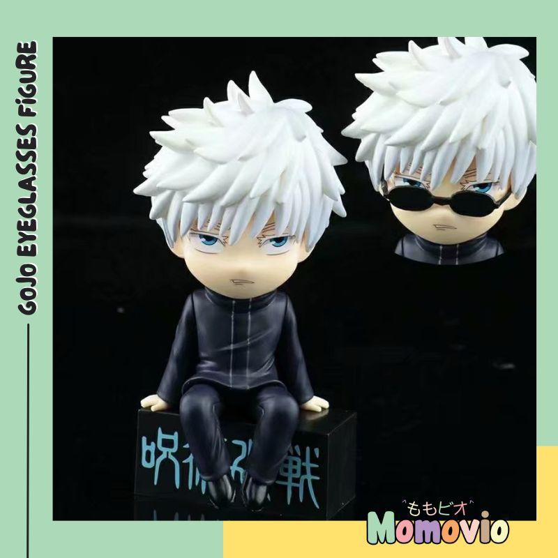 Jual Jujutsu Kaisen Gojo Satoru Action Figure Sitting with Eyeglasses ...