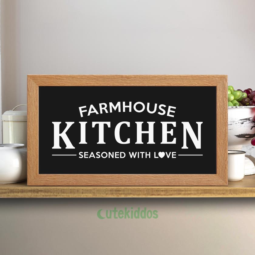 Jual Hiasan Dinding Dapur Tulisan Farmhouse Kitchen Sign Wall Decor ...