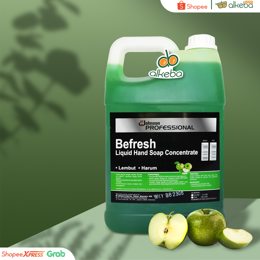 Jual Befresh Johnson Sabun Cuci Tangan apple 4 Liter | Shopee Indonesia