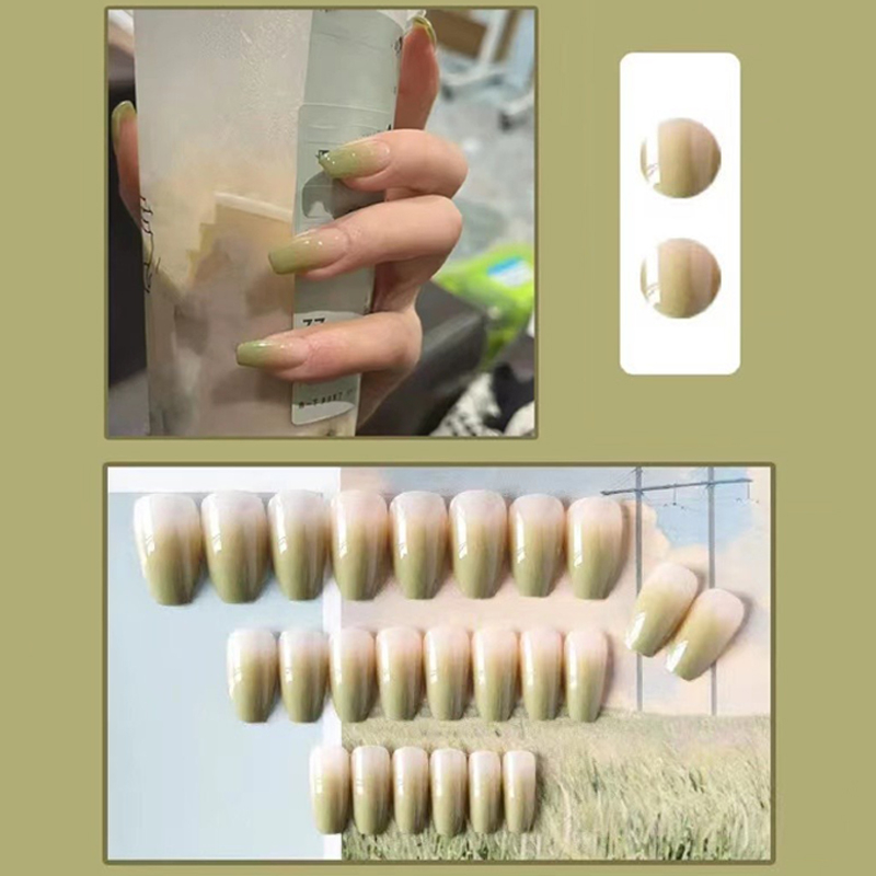 Jual 24Pcs Kuku Palsu Fake Nail Kuku Palsu Aesthetic Murah Import ...