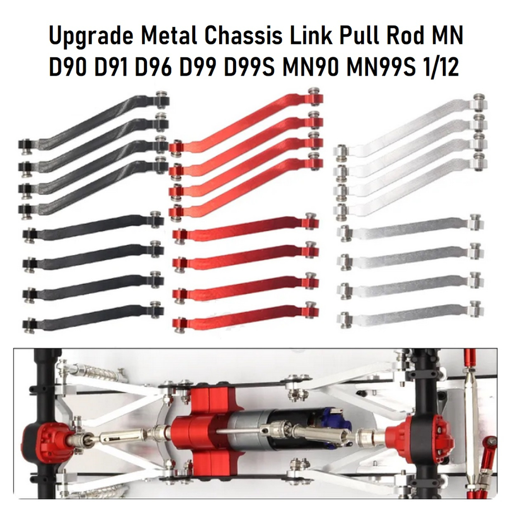 Jual Upgrade Metal Chassis Link Pull Rod MN D90 D91 D96 D99 D99S MN90 MN99S 1/12 RC Car | Shopee ...