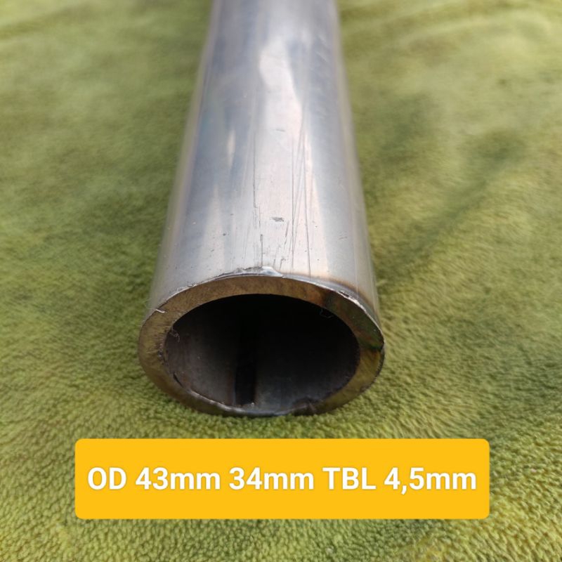 Jual pipa besi od 43mm id 34mm tebal 4,5mm panjang 25cm | Shopee Indonesia