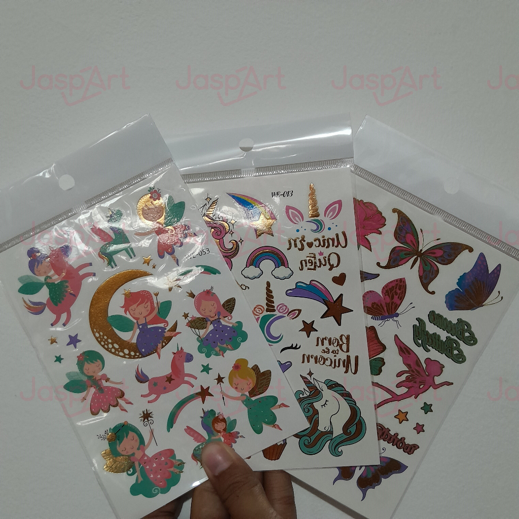 Jual Sticker Tattoo Stiker Tato untuk Anak Anak Tato Anak Motif Peri ...