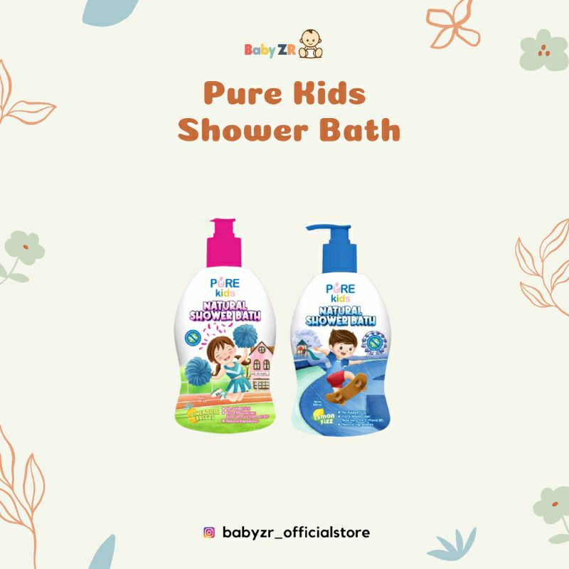 Jual Pure Kids Natural Shower Bath - Sabun Cair Anak 100ml-300ml ...