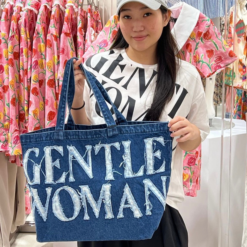 Jual GENTLE WOMAN DENIM TOTE BAG BLUE ORIGINAL THAILAND | Shopee Indonesia