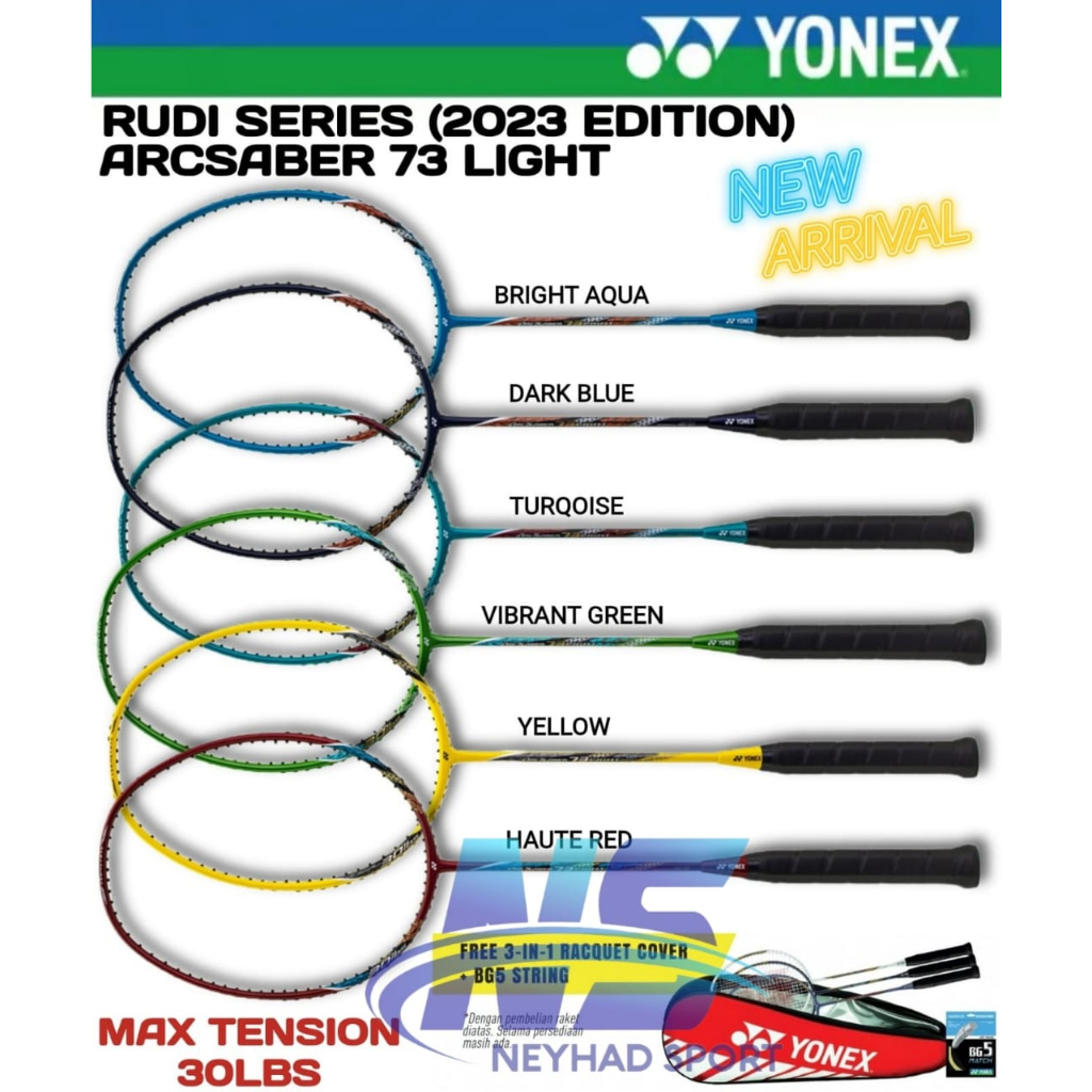 Jual RAKET BADMINTON YONEX ARCSABER 73 LIGHT RUDY HARTONO ORIGINAL ...