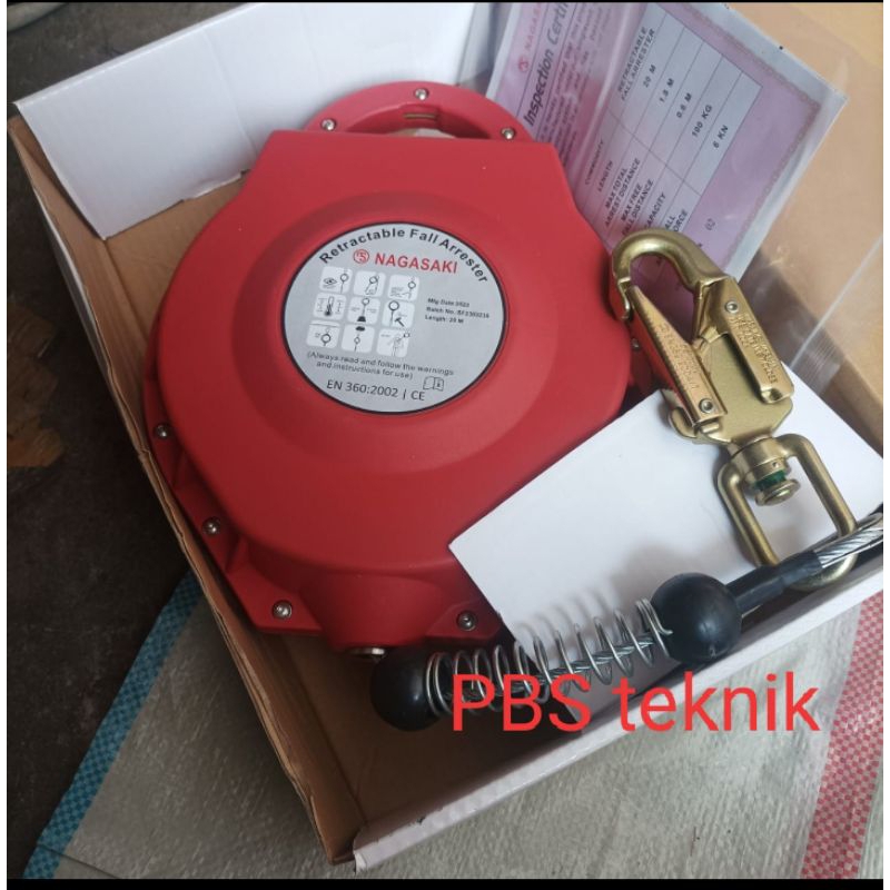 Jual Retractable Fall Arrester 10 meter NAGASAKI | Shopee Indonesia