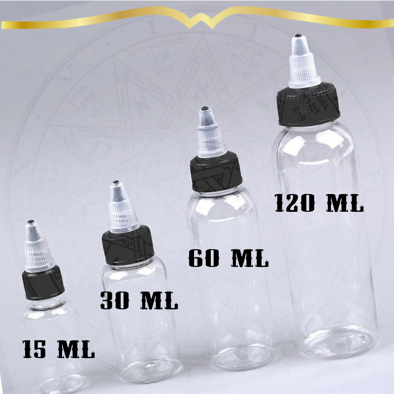 Jual Botol tinta tato - botol tinta kosong tattoo 15ml / 30 ml / 60 ml/ 120ml / 240ml - 1oz 2oz ...