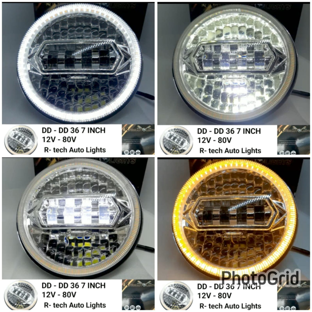 Jual LAMPU LED DAYMAKER HEADLAMP 7 INCH R-TECH AUTO LIGHTS 12V-80V ...