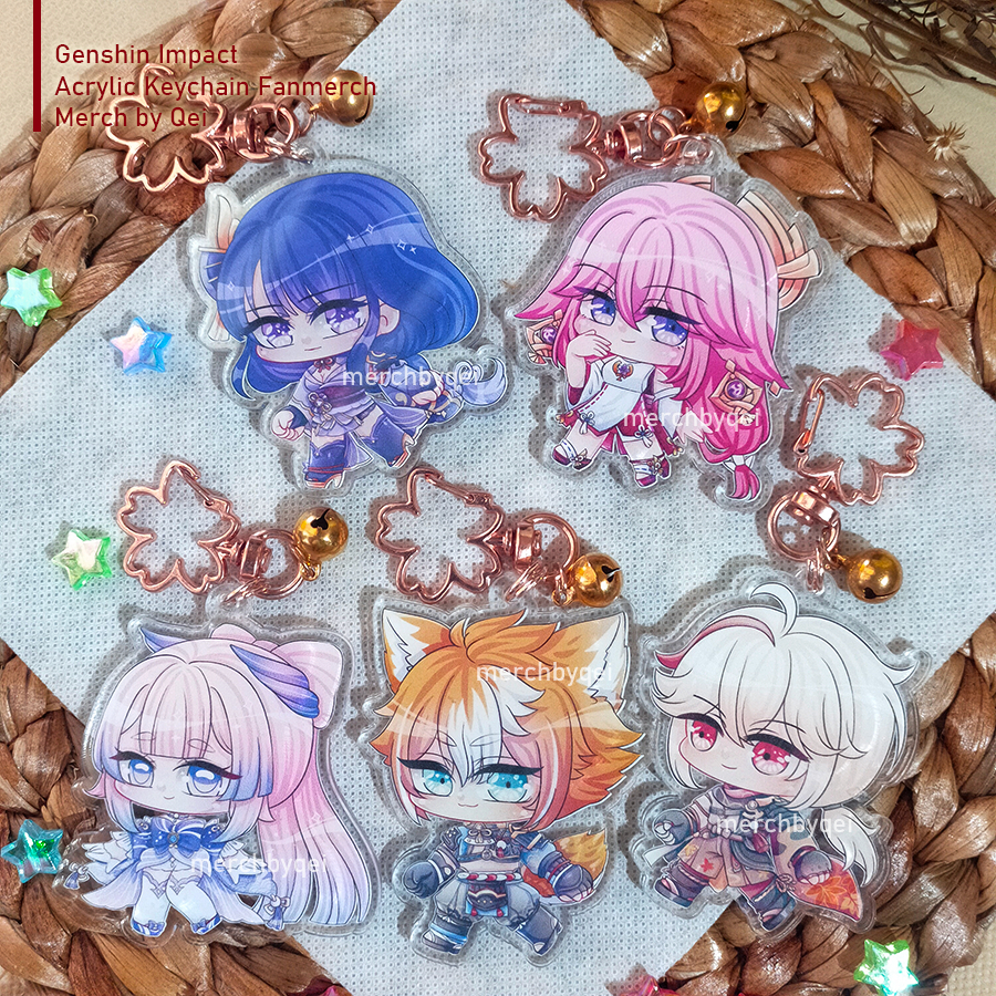 Jual Genshin Impact INAZUMA PART 2 Keychain Fan Merchandise - MERCH BY ...