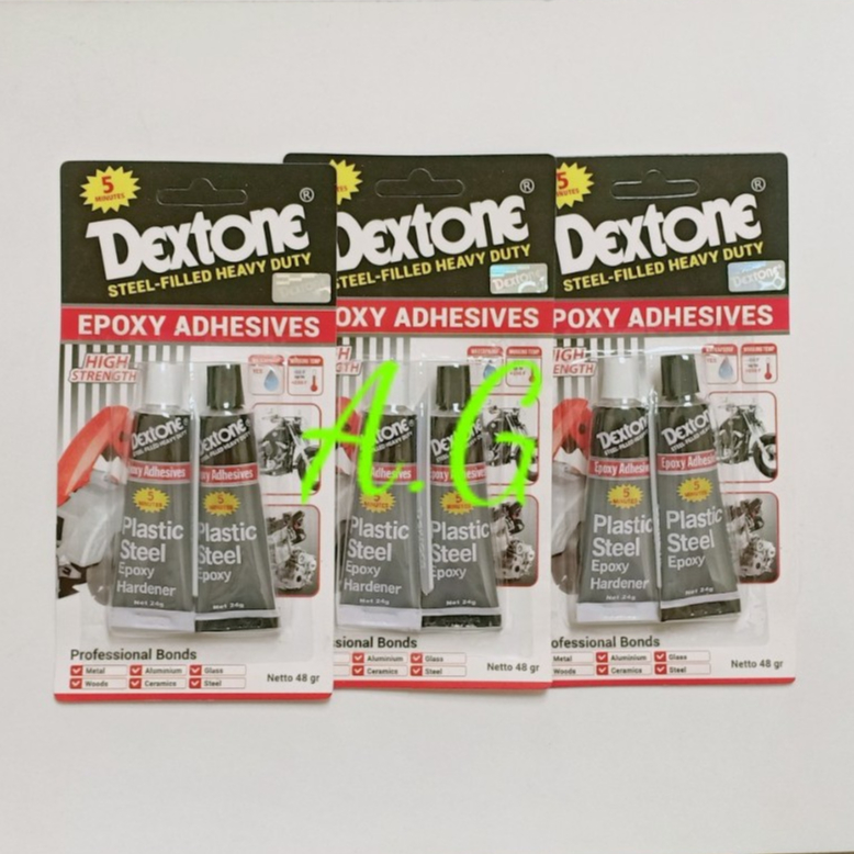 Jual DEXTONE Epoxy Adhesives 48 gram - Lem Besi Campur Plastic Steel ...