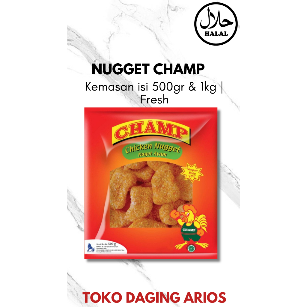 Jual Nugget Champ 500gr Chicken Nugget Siap Saji | Shopee Indonesia