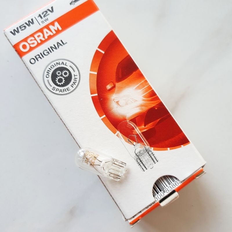 Jual OSRAM BOHLAM T10 W5W LAMPU TANCAP 12V | Shopee Indonesia