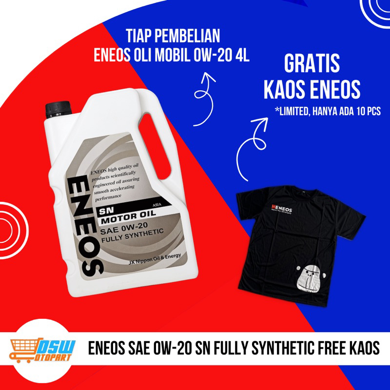Jual ENEOS Oli Mobil SN 0W20 FULLY SYNTHETIC (4LTR) | Shopee Indonesia