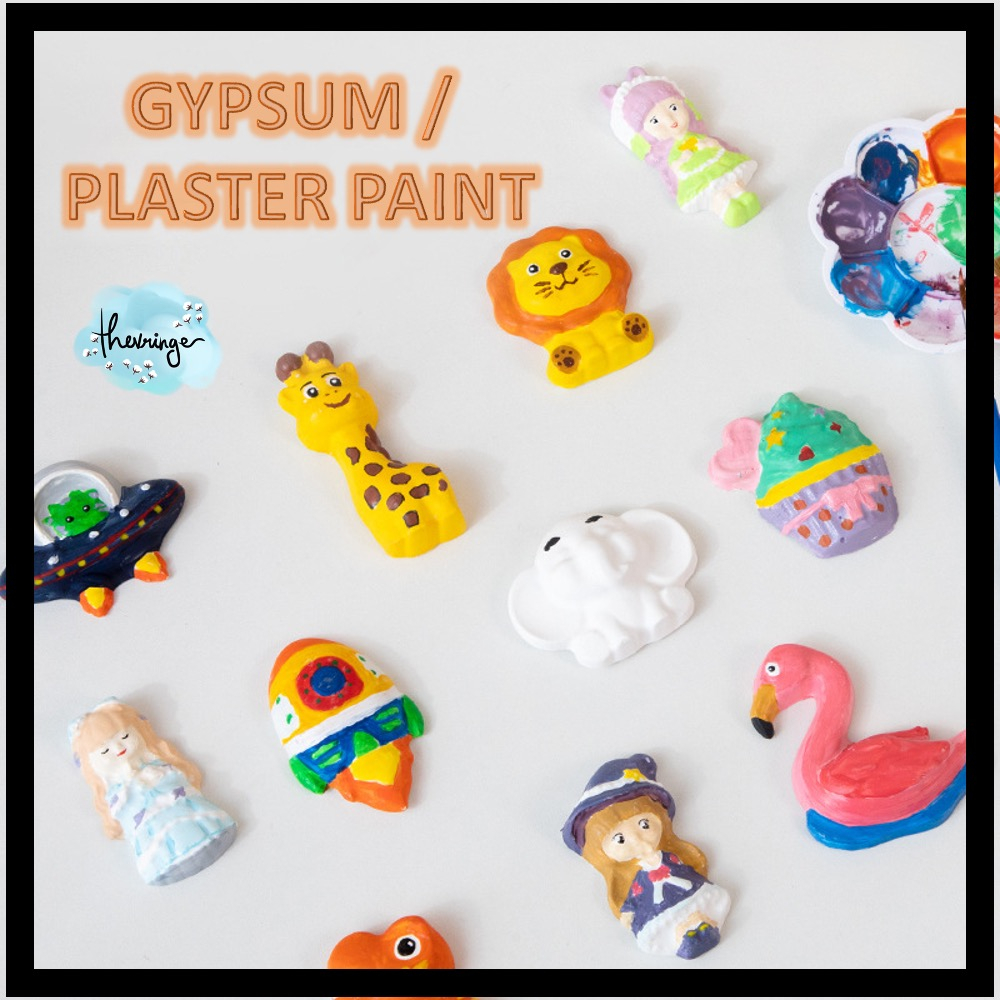 Jual Mainan Edukasi Anak Gypsum Paint Plaster Mewarnai Gypsum | Shopee ...