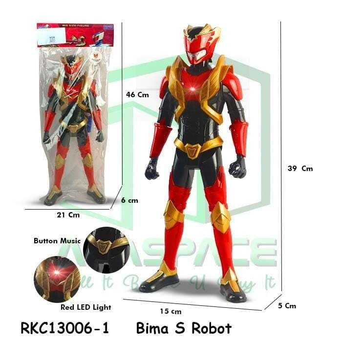 Jual Mainan Figure Big Size Robot Bima X Original 39 cm RKC13006-1 ...