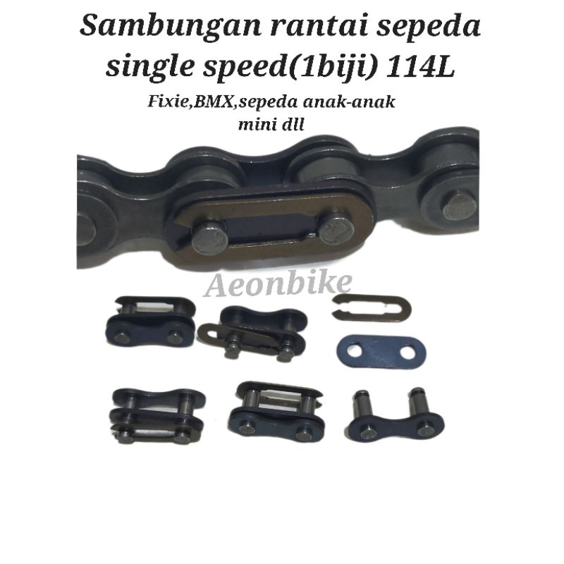 Jual sambungan rantai sepeda single speed 114L untuk sepeda BMX mini ...