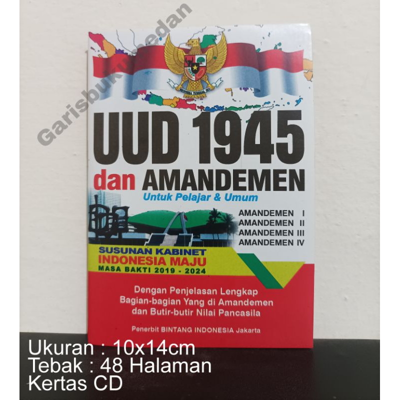 Jual Buku Uud 1945 Dan Amandemen Untuk Pelajar Dan Umum Shopee Indonesia 