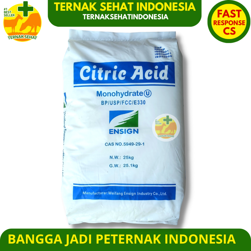 Jual CITRIC ACID 500gr - Sitrun - Food grade - Sitrun Makanan - Asam ...