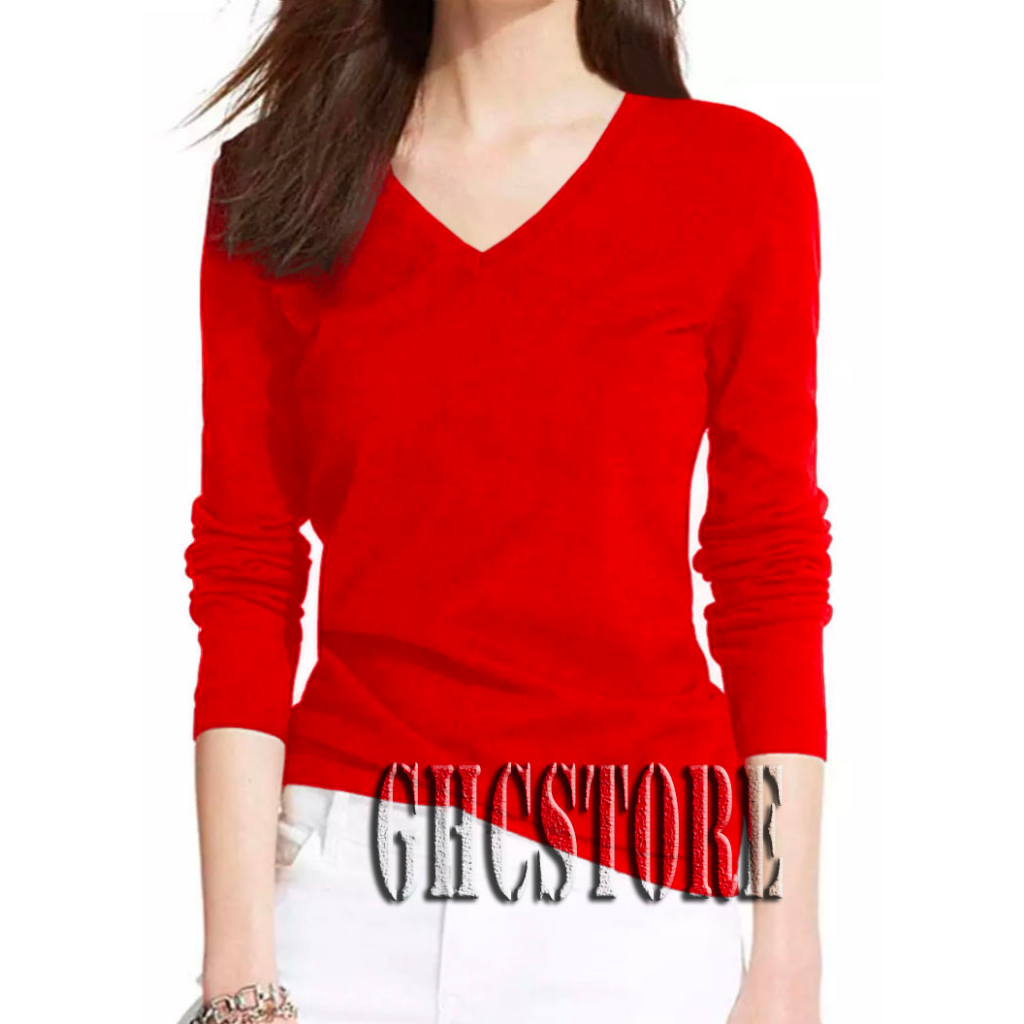 Jual Kaos V Neck /Kaos Kerah V/Kaos Wanita/Kaos Polos/Kaos Lengan ... Jual Kaos V Neck /Kaos Kerah V/Kaos Wanita/Kaos Polos/Kaos Lengan ...