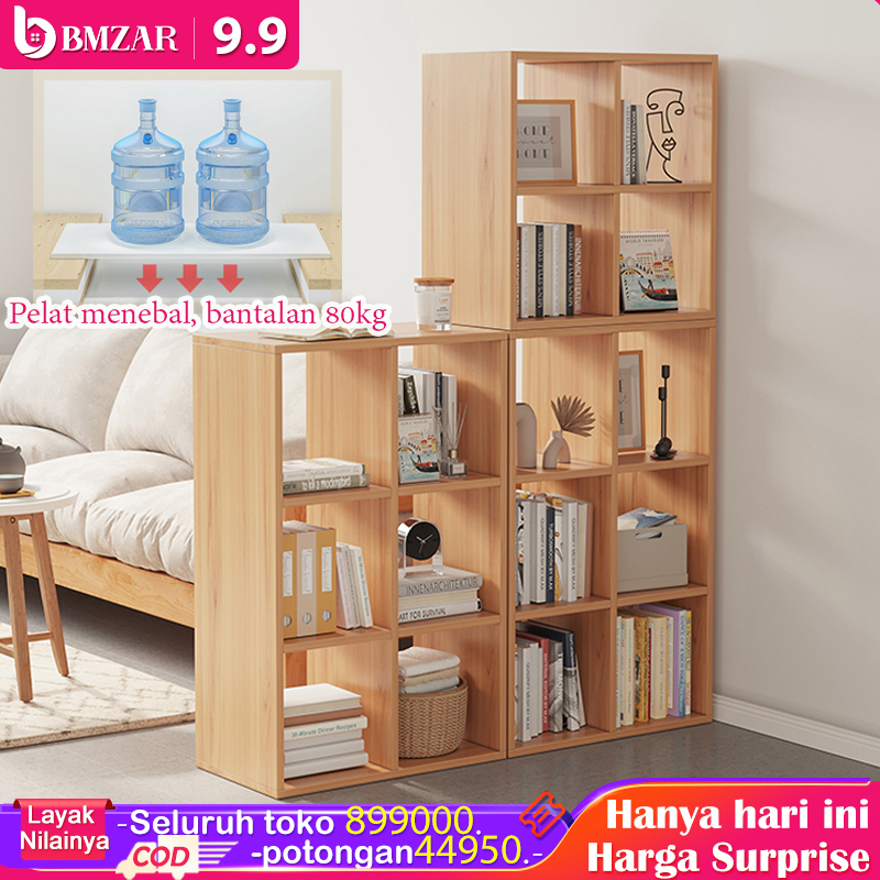Jual Rak Buku Kayu Lemari Buku Minimalis 8 kompartemen Mudah Rak Cubic Rak Serbaguna | Shopee ...