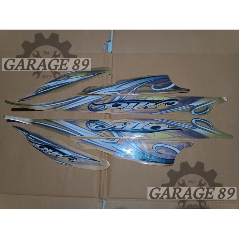 Jual Stiker striping list bodi motor yamaha mio smile senyum kuning ...