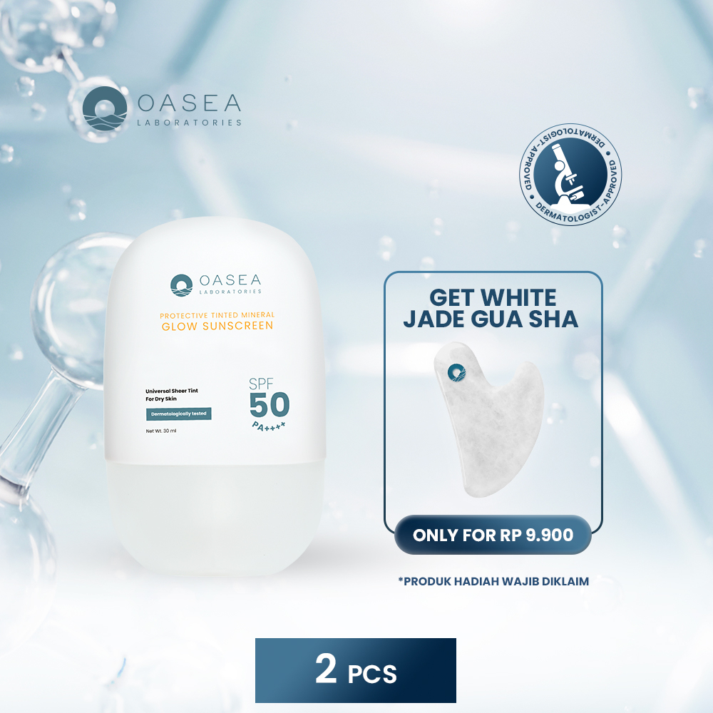 Jual Oasea Protective Tinted Mineral Glow Sunscreen 30 ml | Shopee ...