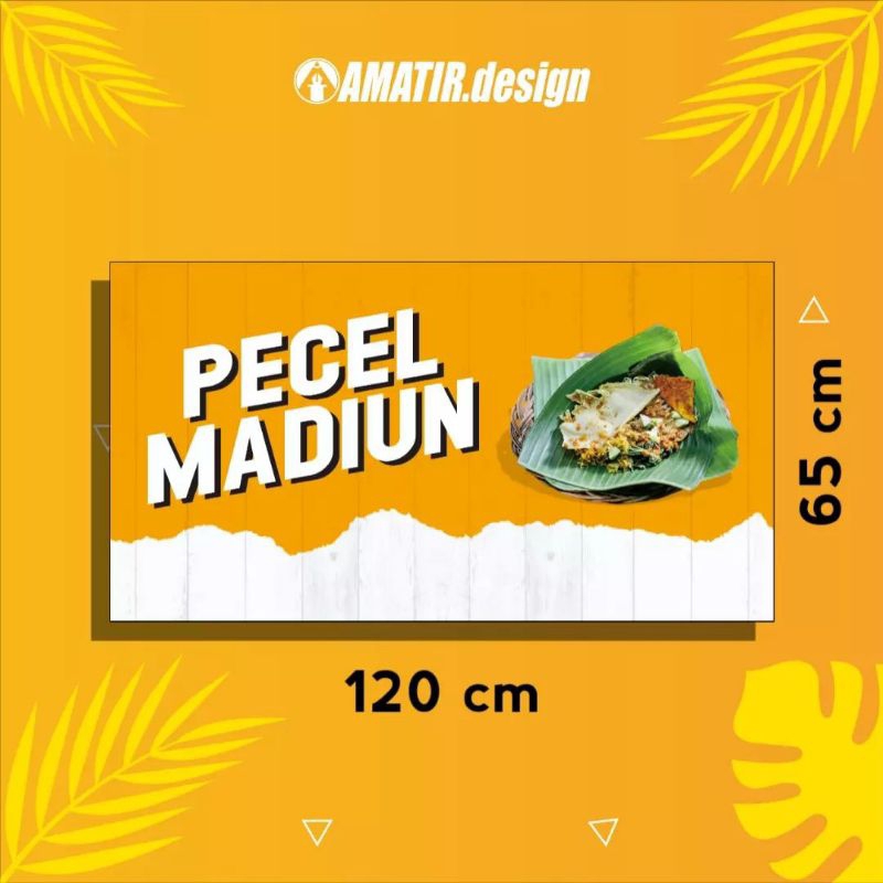 Jual BANNER PECEL MADIUN, BANNER NASI PECEL (65x120 cm) | Shopee Indonesia