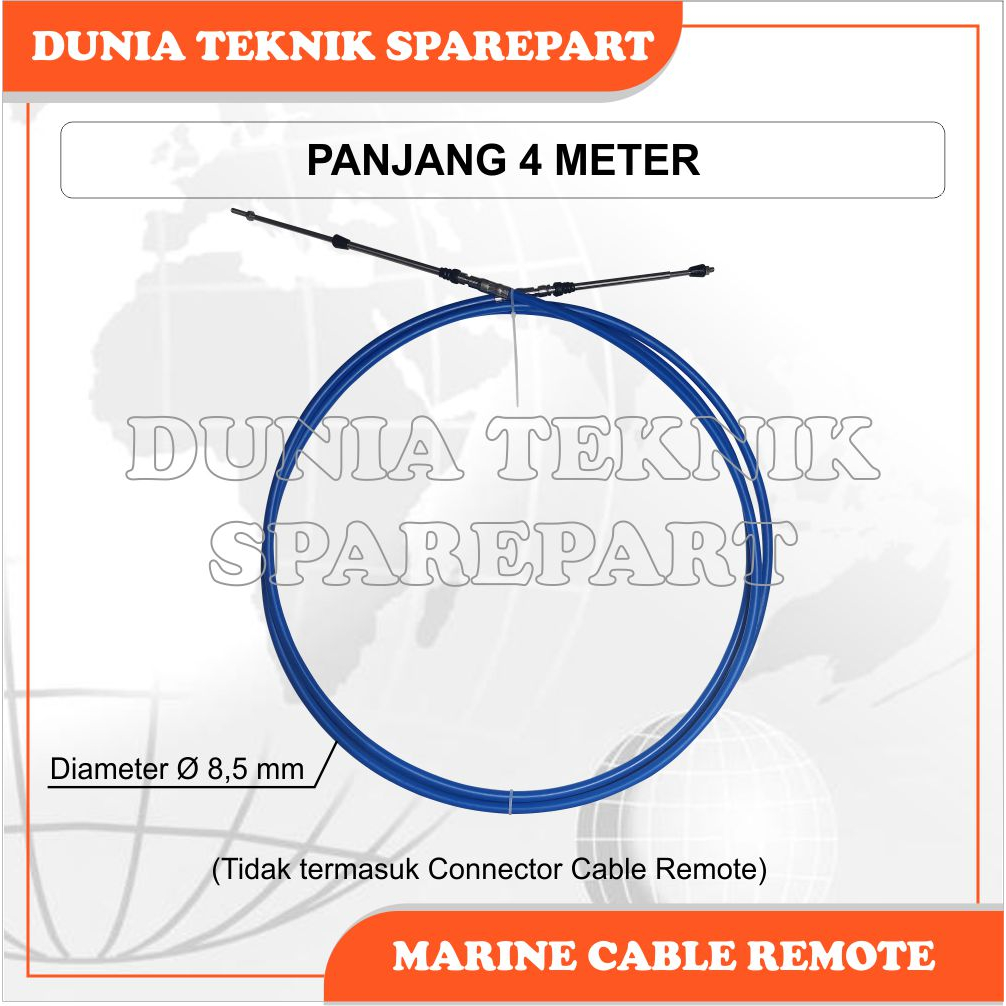 Jual 4 METER MARINE CABLE REMOTE / KABEL GAS MESIN KAPAL / TALI GAS ...