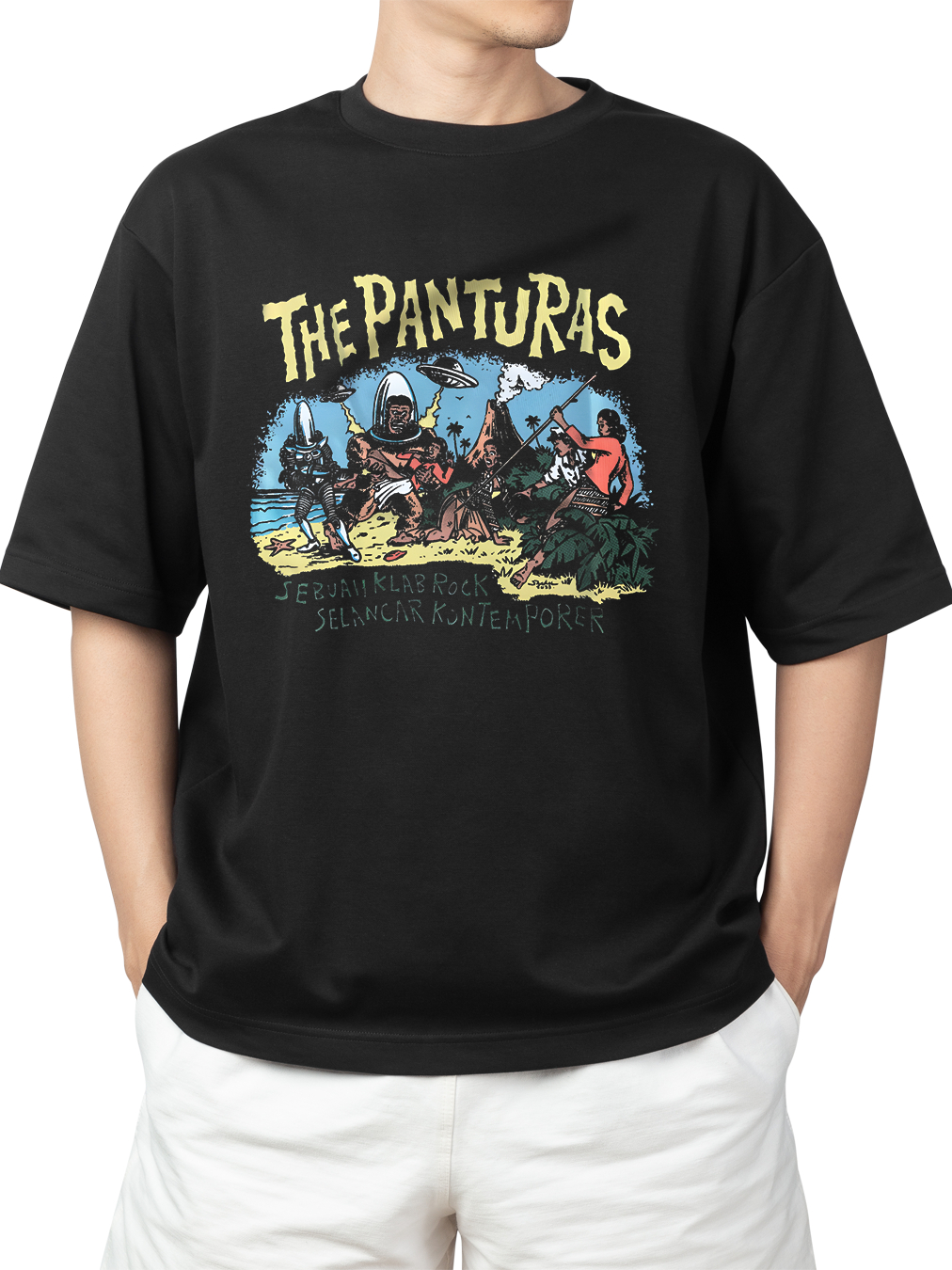 Jual Rockerstar T-shirt Band The Panturas Shaka Alien | Shopee Indonesia